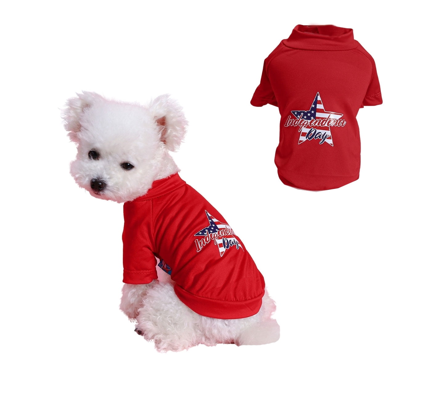 BT Bear American Flag Dog Shirt, 4th of July Dog Vest, Independence Day ...