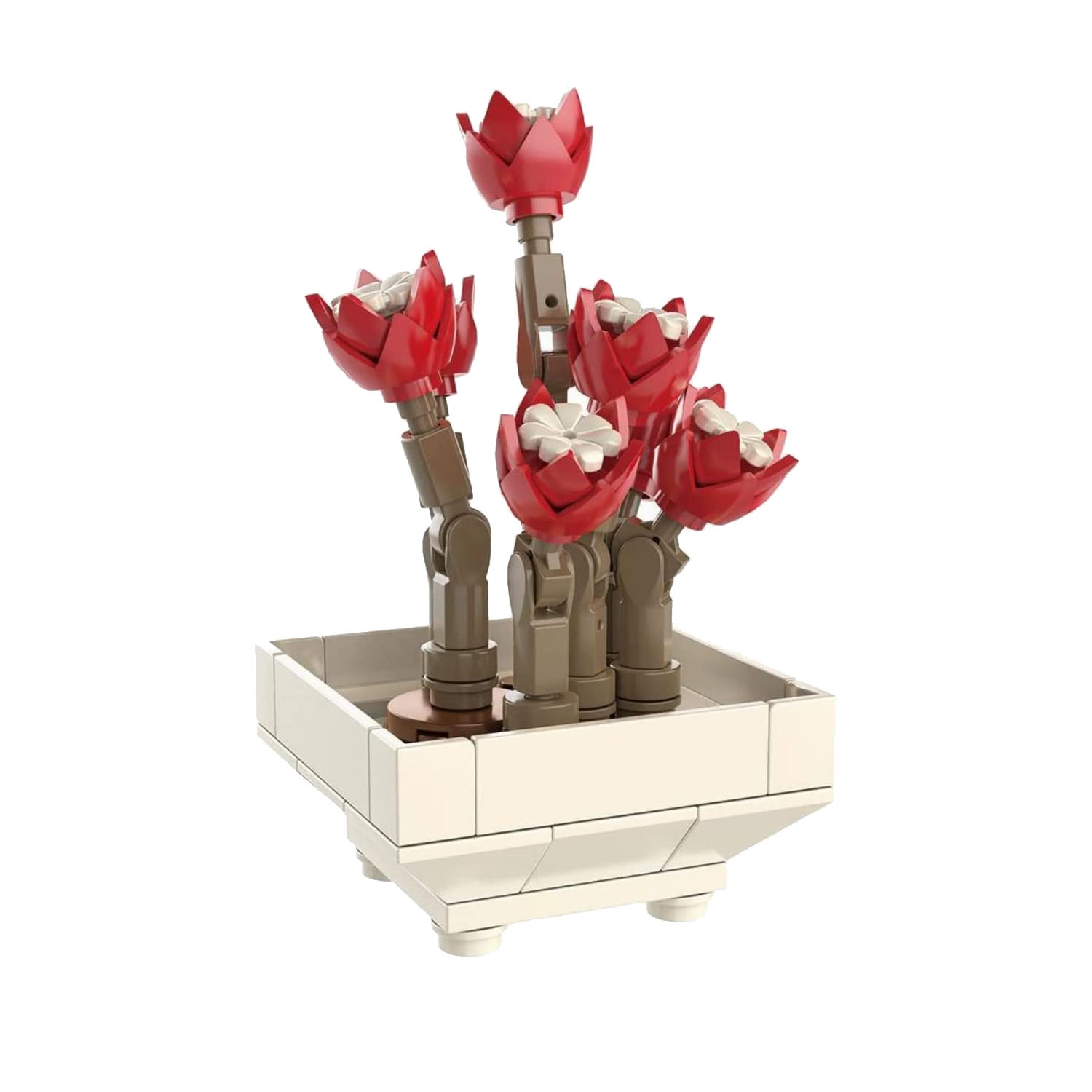 Bonsai Building Set with Flowers, Home Décor Accessory for Adults, Botanical Collection ...