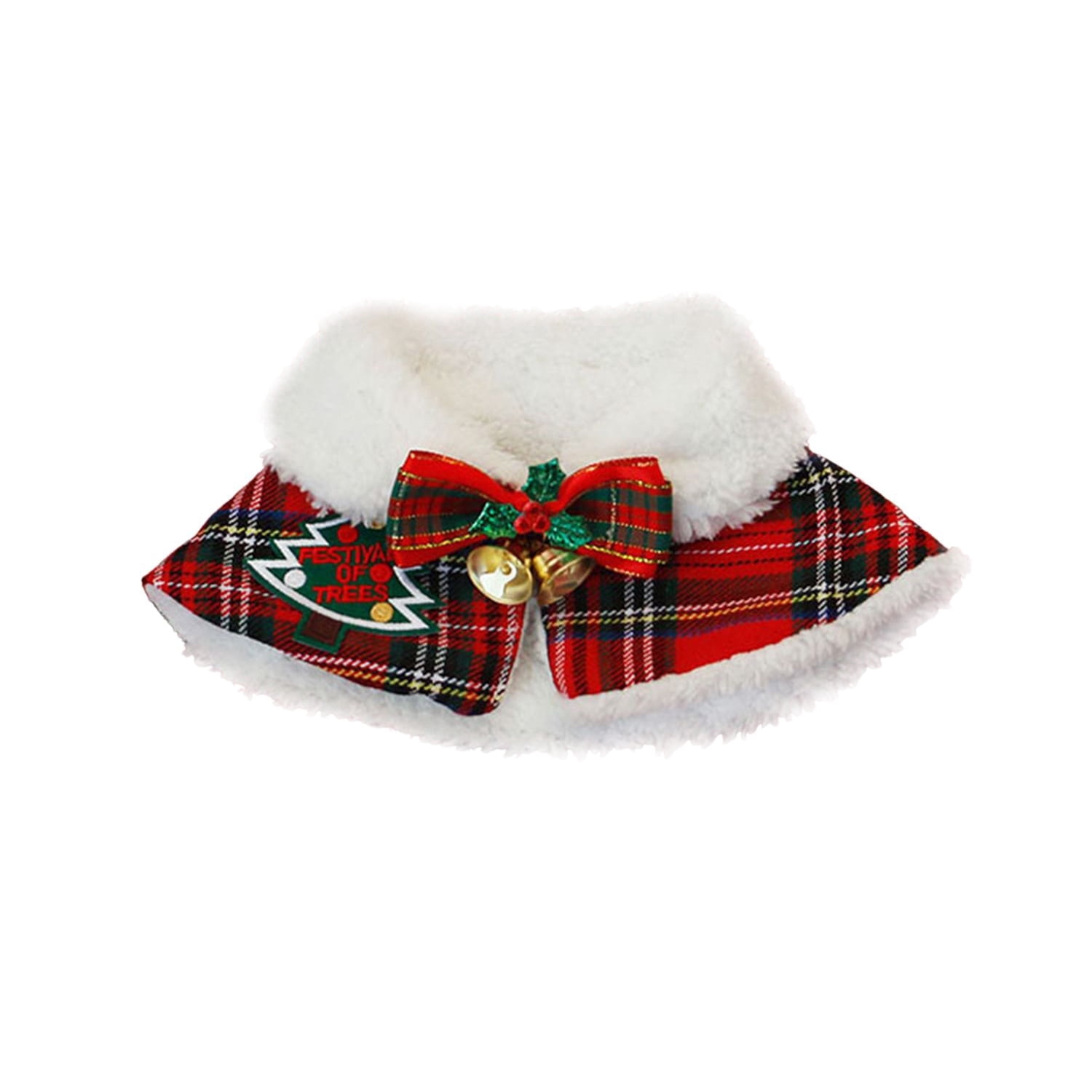 Cat Christmas Costume, Small Dog Pet Santa Cape Outfit, Soft and Thick ...