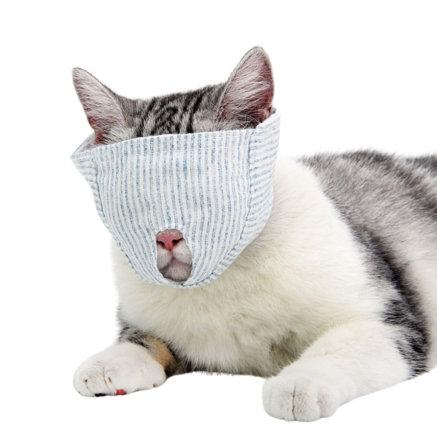 Cat Muzzles, Breathable Cotton Cat Restraint Mask for Grooming and Nail ...