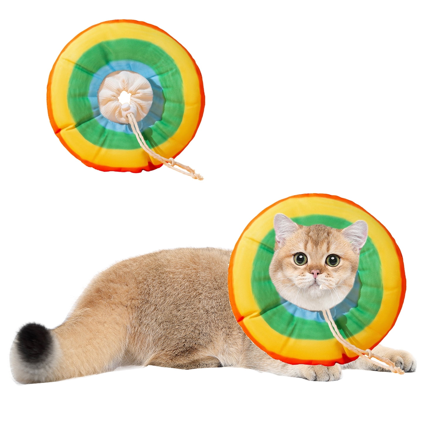 Cat Recovery Collar, Adjustable Pet Cone Collar After Surgery, Anti ...