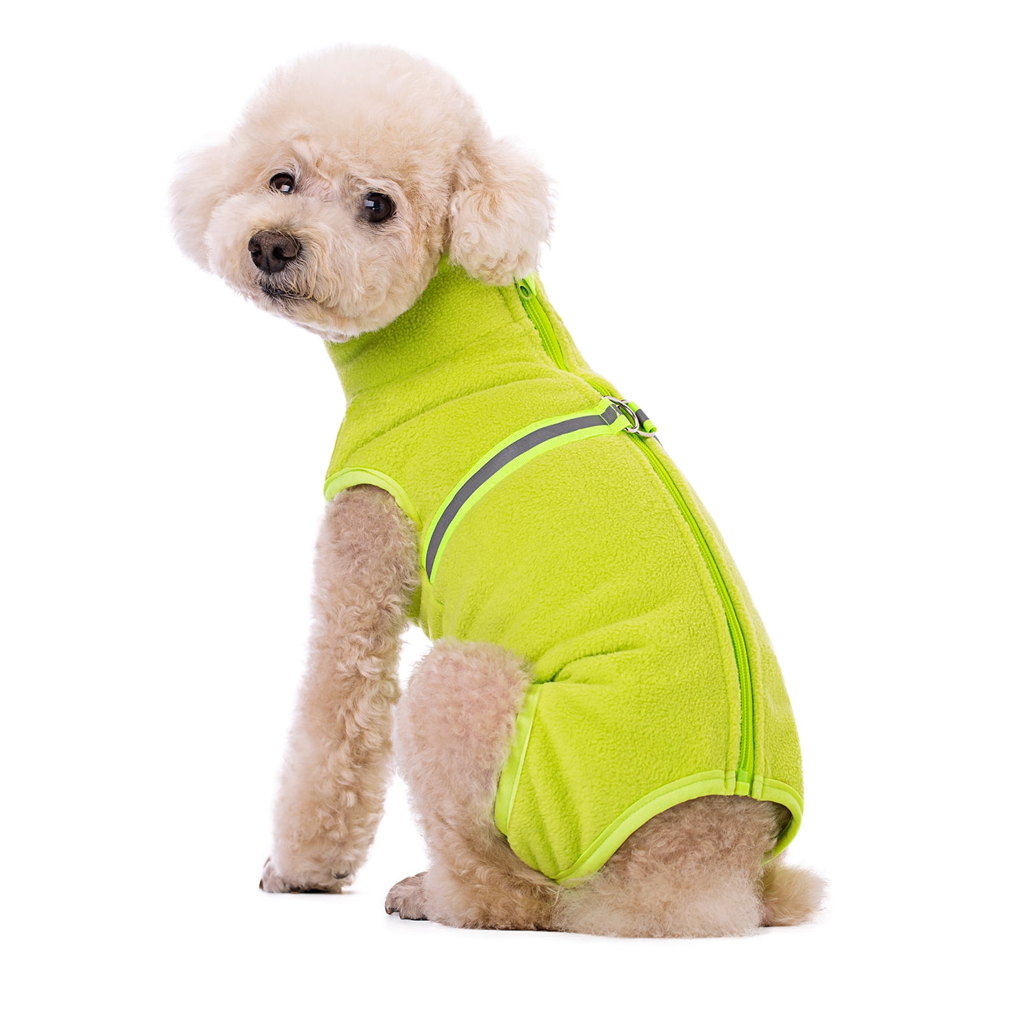 Dog Fleece Vest,Winter Warm Jacket Sweater with D-Ring,Cold Weather ...