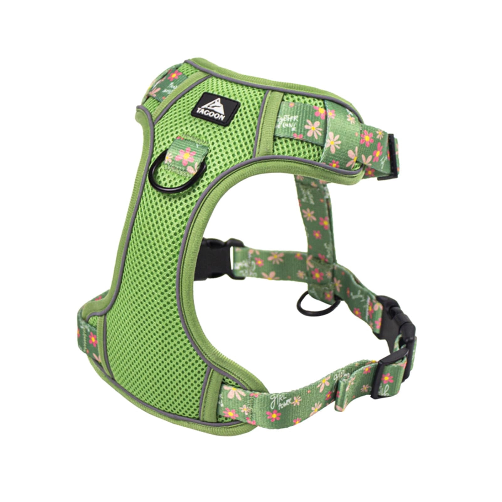Dog Harness Vest, Floral Pattern No Pull Adjustable Reflective Puppy ...
