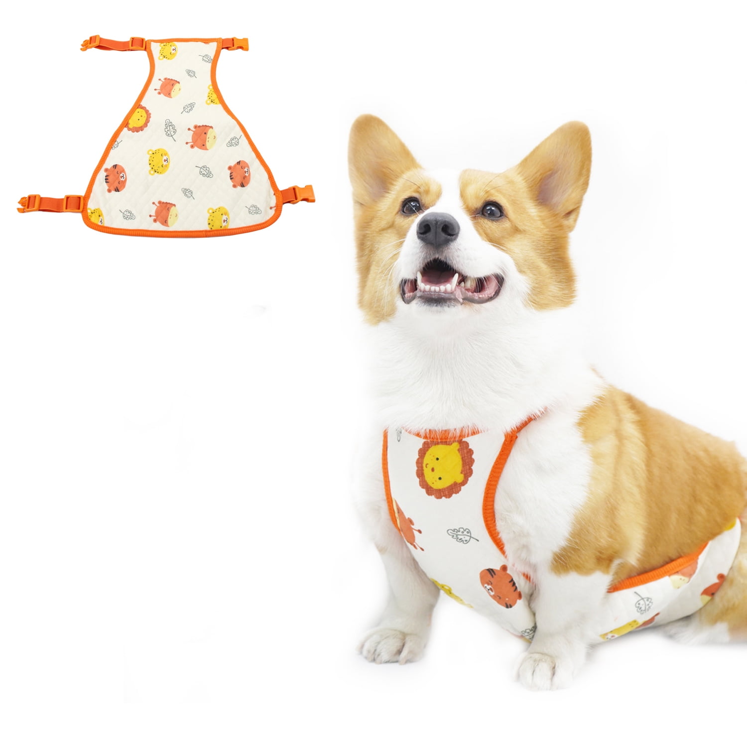 Dog Protection Vest, Warm Breathable Chest and Belly Protector Vest ...