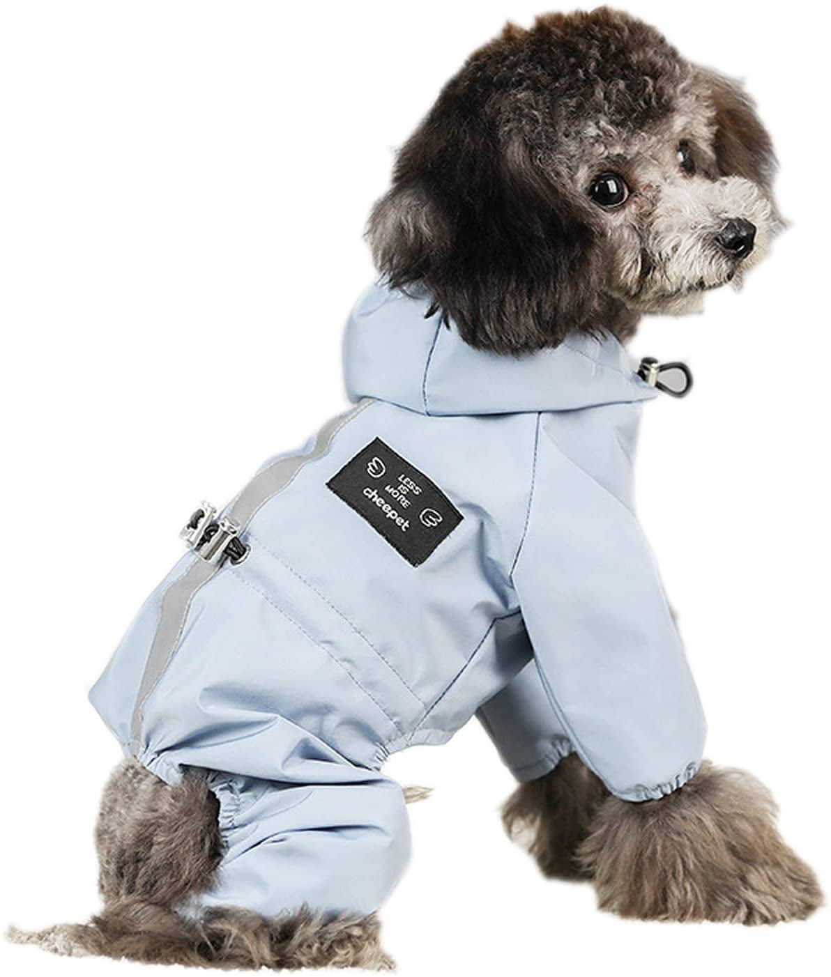 Dog Raincoat Waterproof Rain Jacket with Hooded Reflective Pet Poncho ...