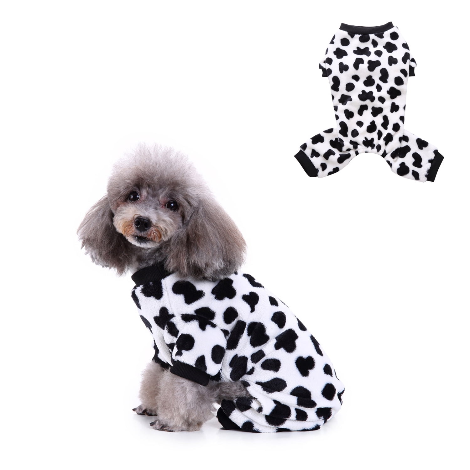 Dog Warm Jumpsuit, Winter Flannel Dog Pajamas, Dog Cold Weather Coat ...