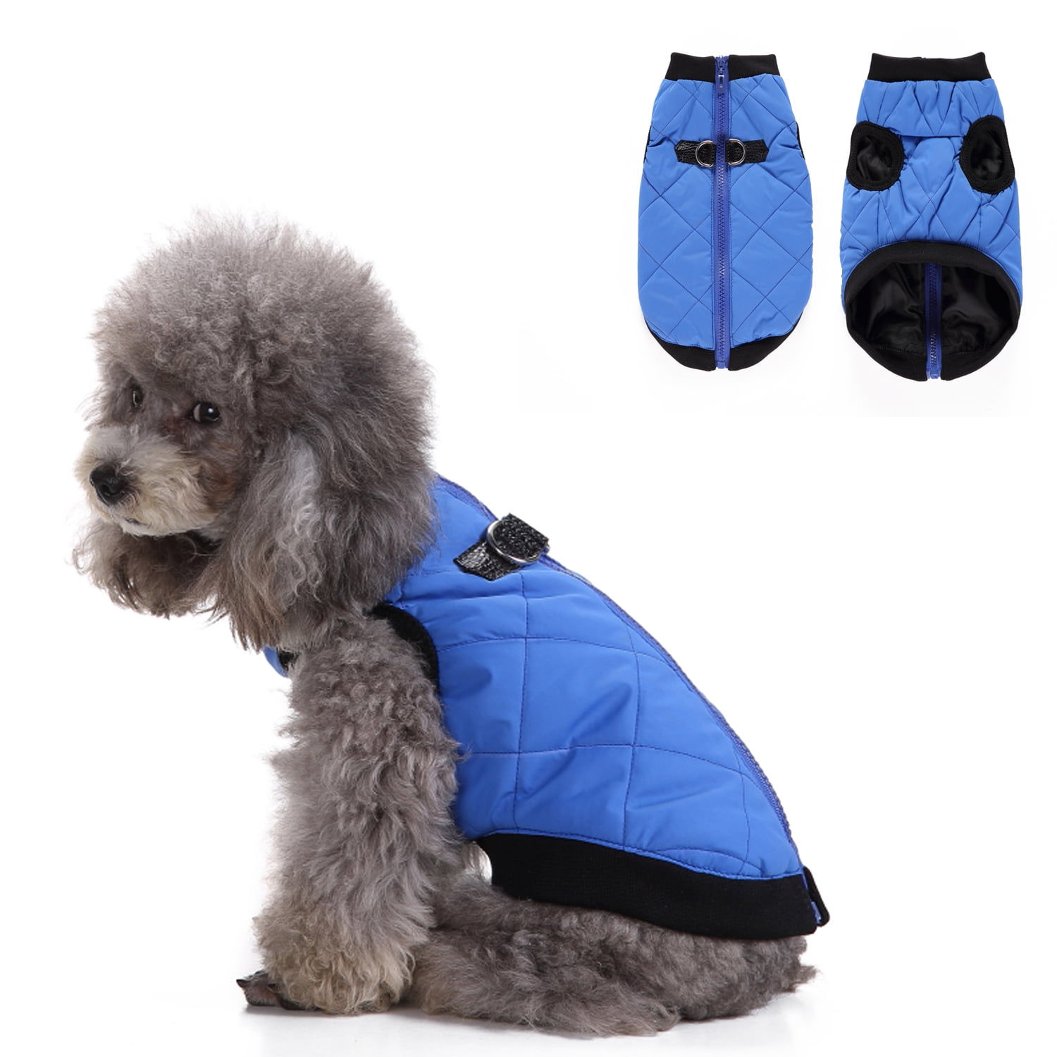 BT Bear Dog Winter Jacket With Harness, Cold Weather Dog Windproof Coat ...