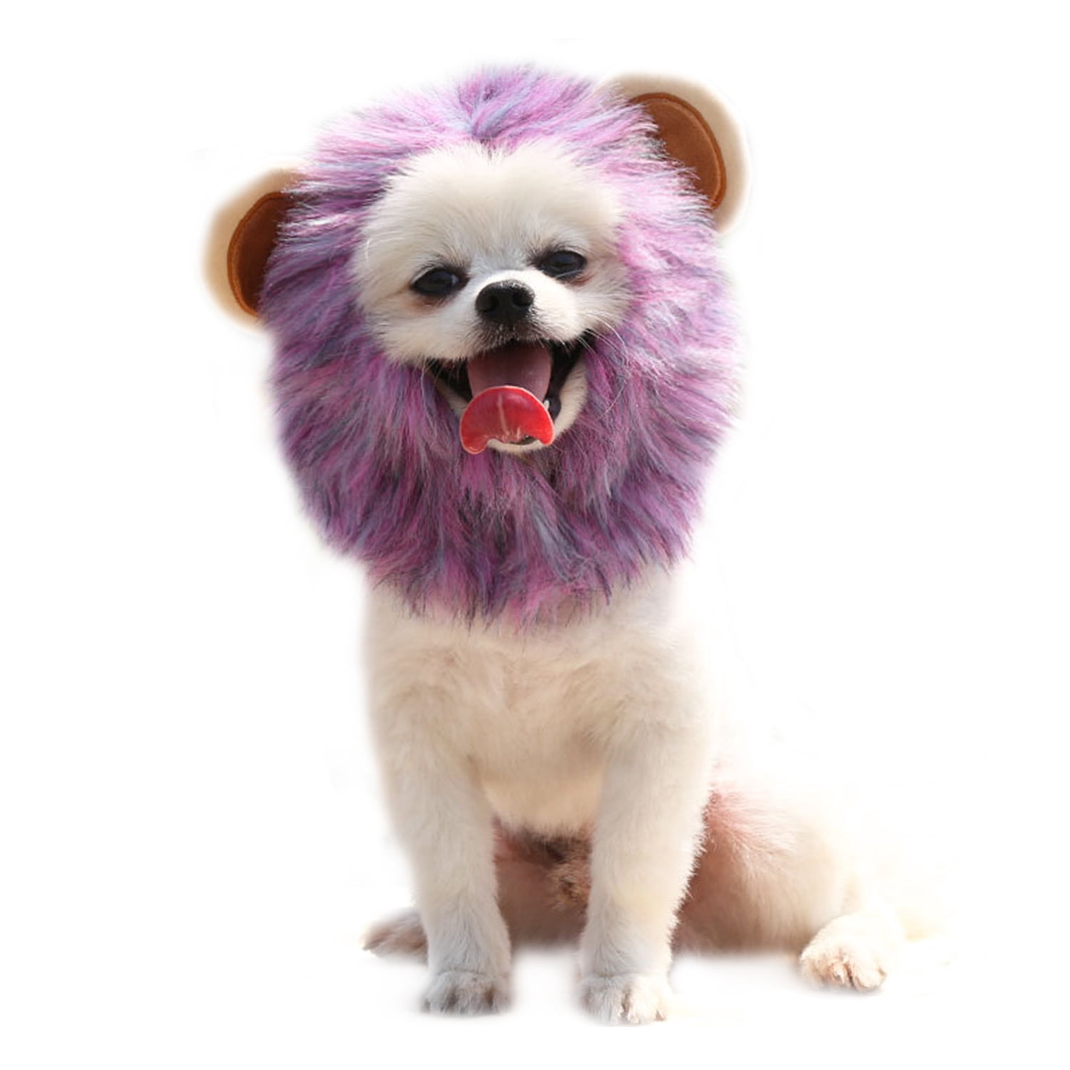 BT Bear Halloween Lion Mane Wig Costume, Small Dog Lion Hair ...