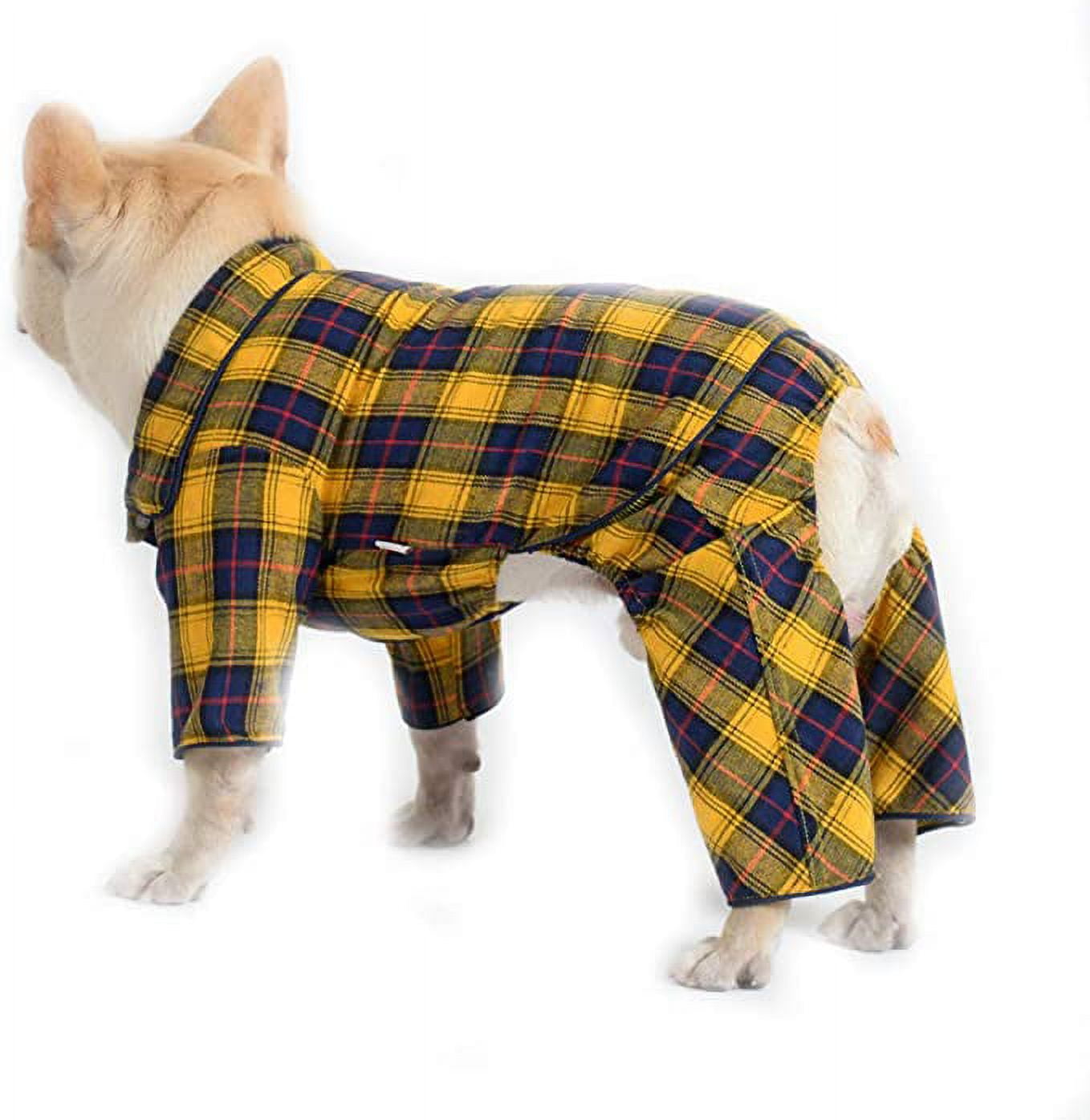 Pet Clothes, Dog Plaid Suit Cotton Shirt Pants Jacket Warm Costume for ...
