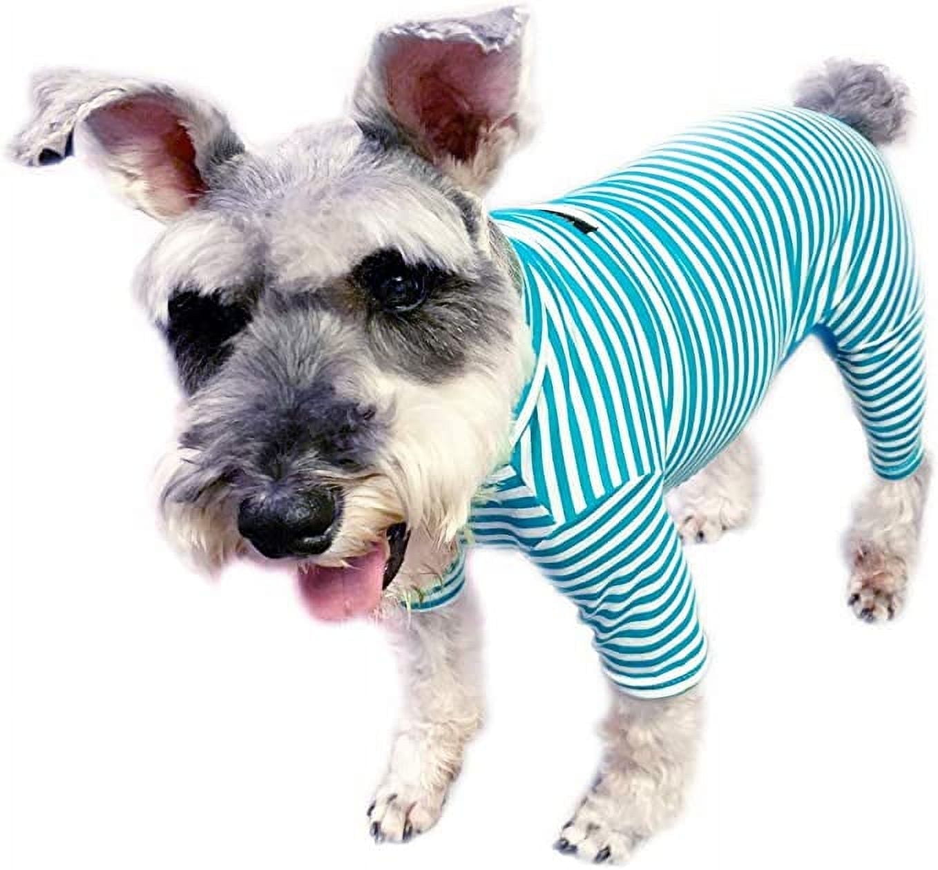 BT Bear Medium Doggy Pajamas, Striped Four-Leg Cotton Jumpsuit for ...