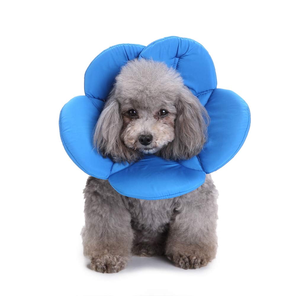 Pet Collar, Elizabethan Dog Waterproof Comfy Collar Flower Pattern ...