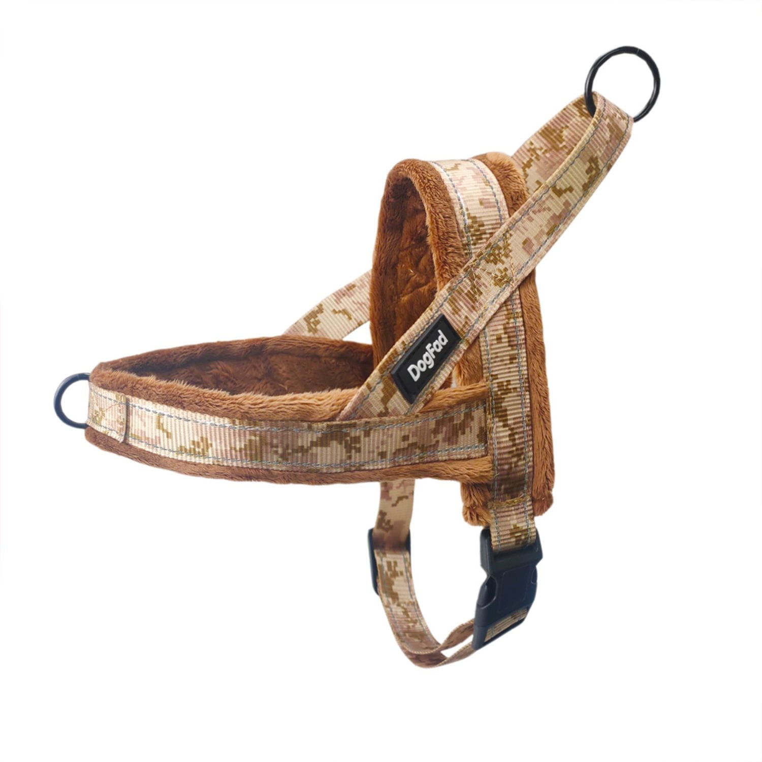Plush Dog Harness,No Pull Step in Adjustable Dog Harness Vest for Cold ...