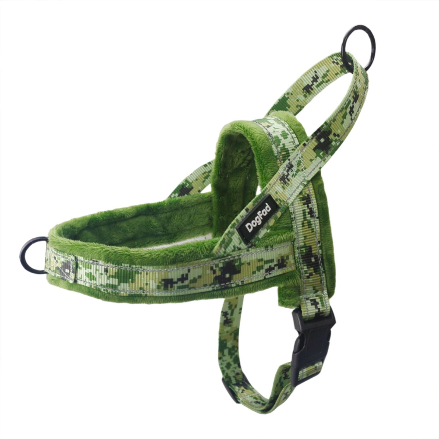 Plush Dog Harness,No Pull Step in Adjustable Dog Harness Vest for Cold ...