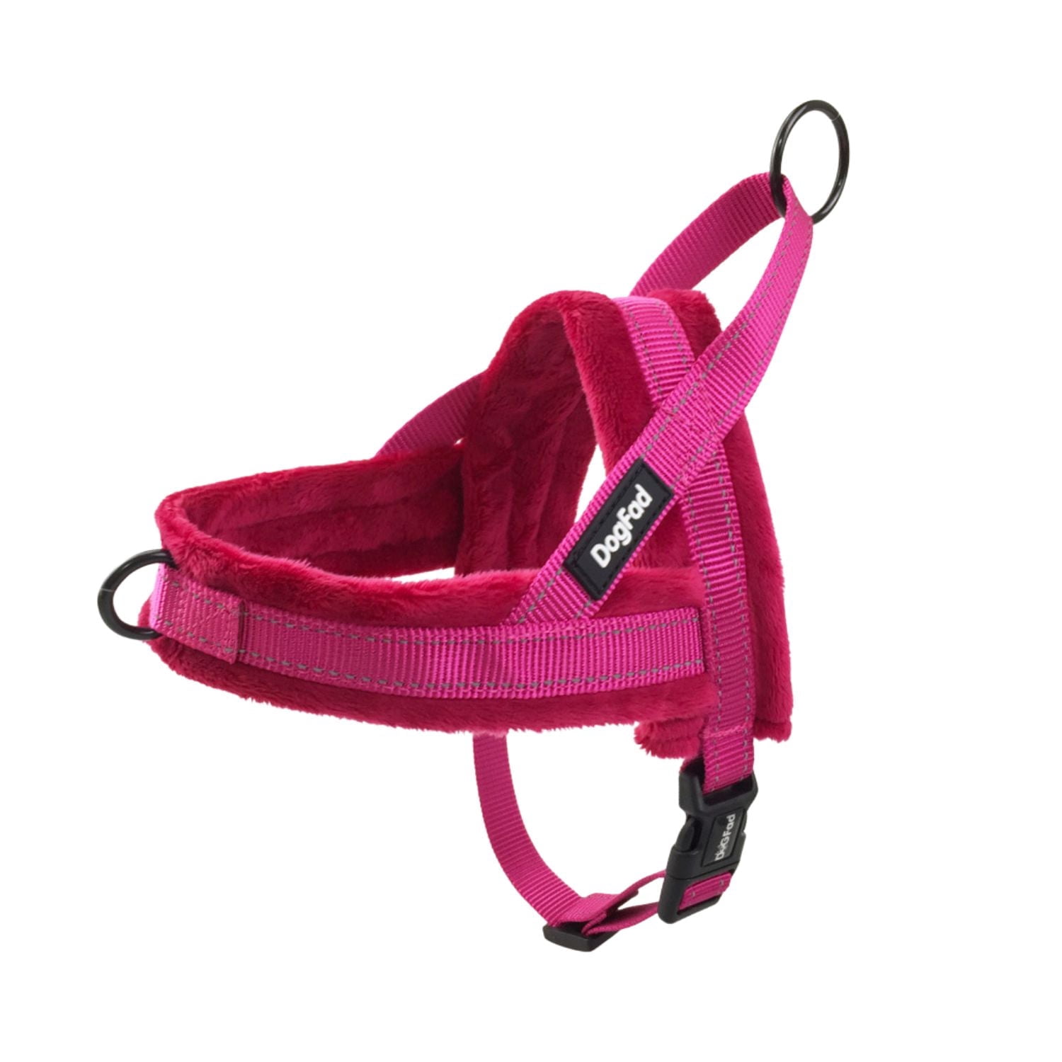 Plush Dog Harness,No Pull Step in Adjustable Dog Harness Vest for Cold ...