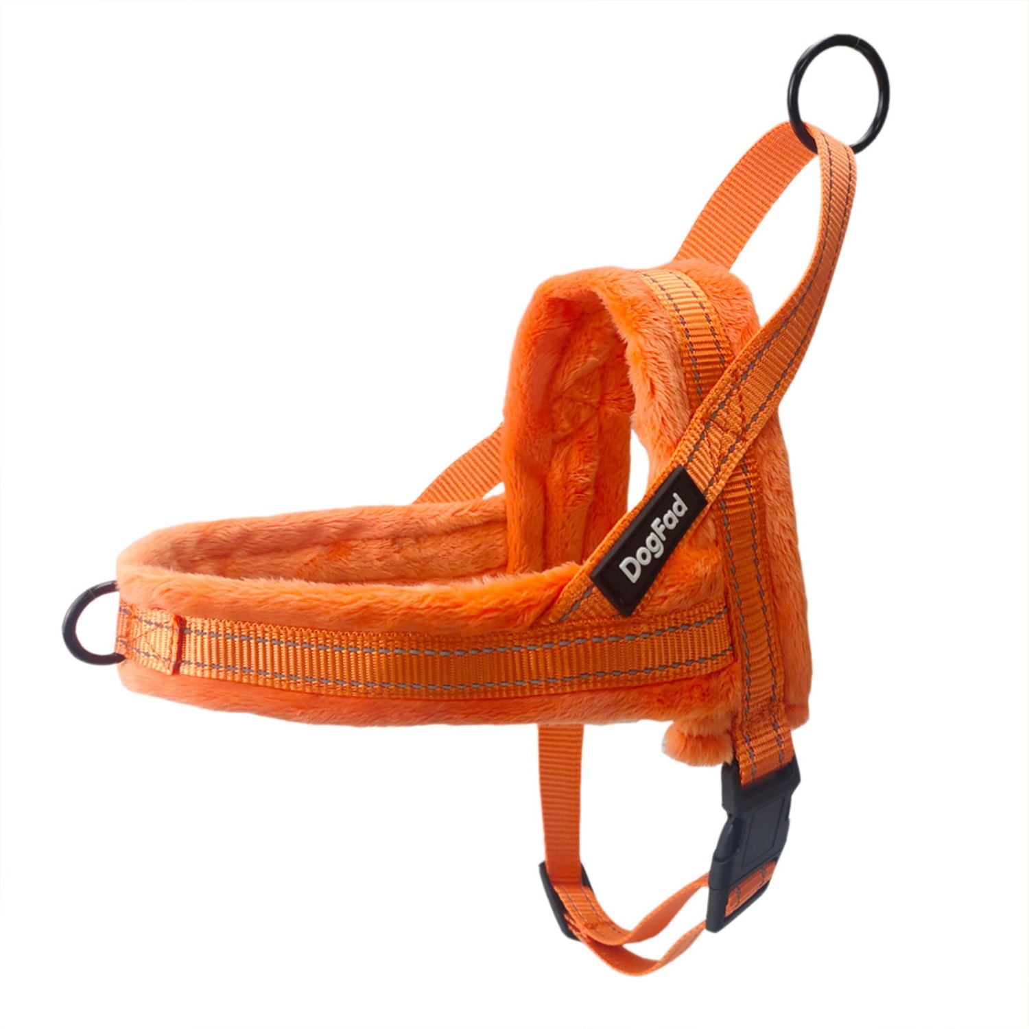 Plush Dog Harness,No Pull Step in Adjustable Dog Harness Vest for Cold ...