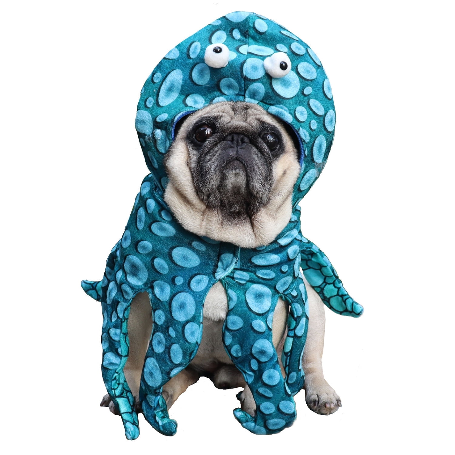 Small Dog Halloween Octopus Costumes, Pet Halloween Party Cosplay Dress ...