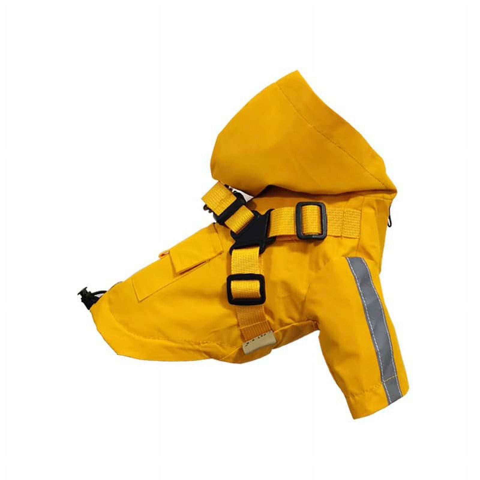 BT Bear Small Dog Harness Raincoat, Hooded Waterproof Rain Jacket with ...