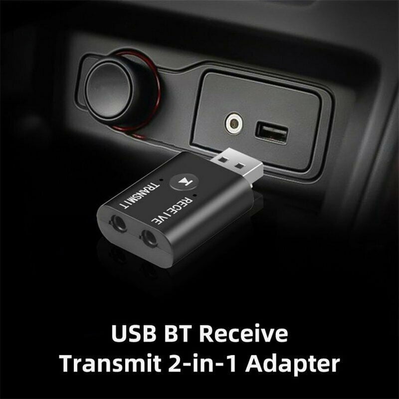 BT-Compatib 5.0 Transmitter Receiver 2 IN 1 Wireless Audio 3.5mm USB ...