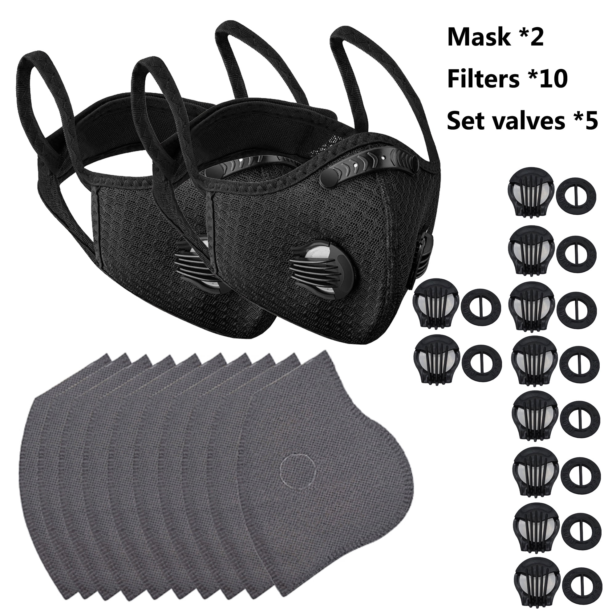 BT Cycling Face Mask Sport Washable Reusable with Filter Dust Mask ...