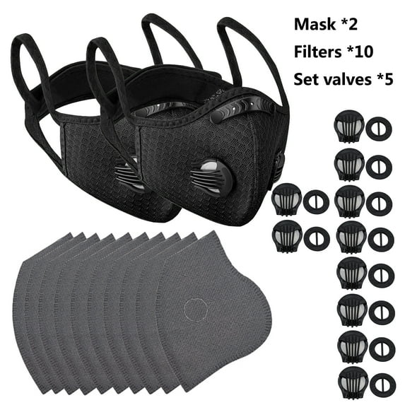 BT Cycling Face Mask Sport Washable Reusable with Filter Dust Mask ...