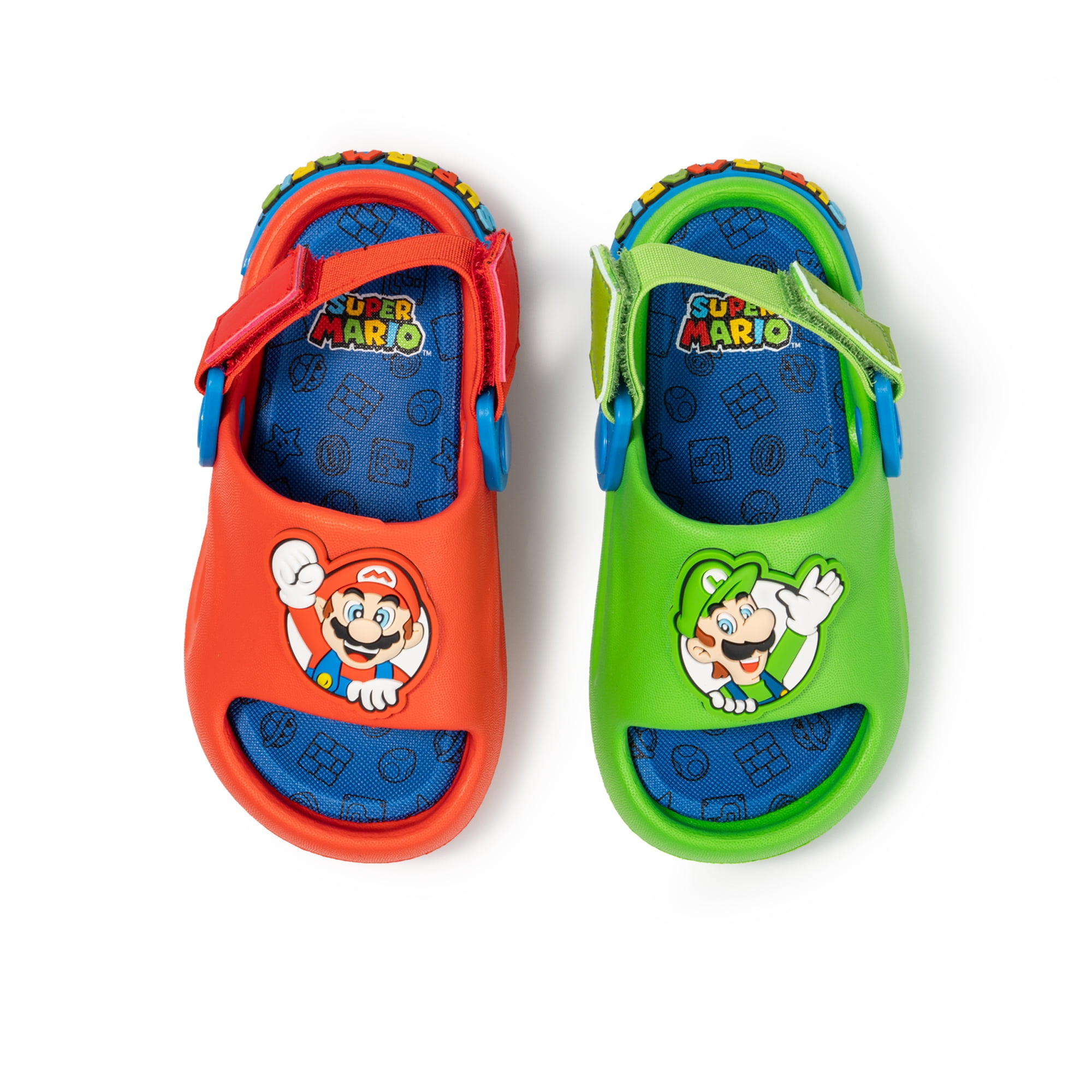 Mario Toddler Boys Strap Up Slides - Walmart.com