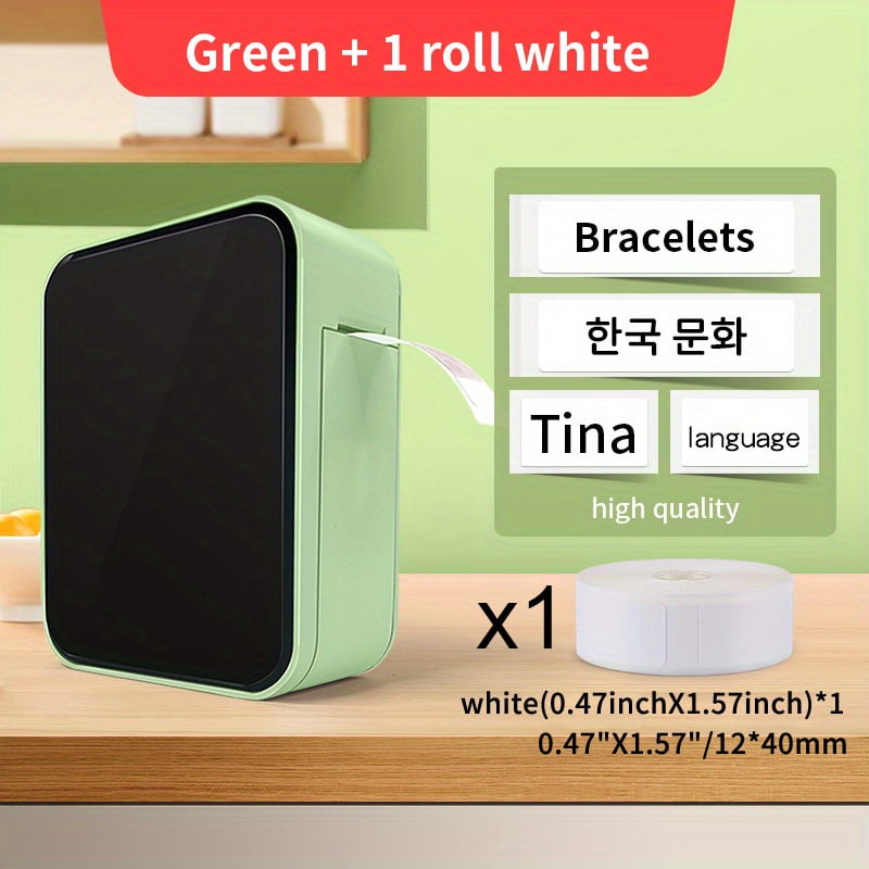 BT Label Maker Machine With Tape, P15 Mini Thermal Label Maker For ...