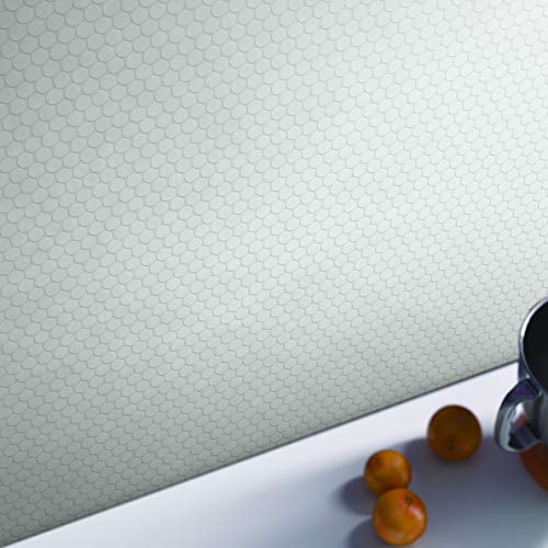 BT-PM01 White dot Porcelain Penny Mosaic Tile (Matt) 12-1/4 in. x 11-1/ ...