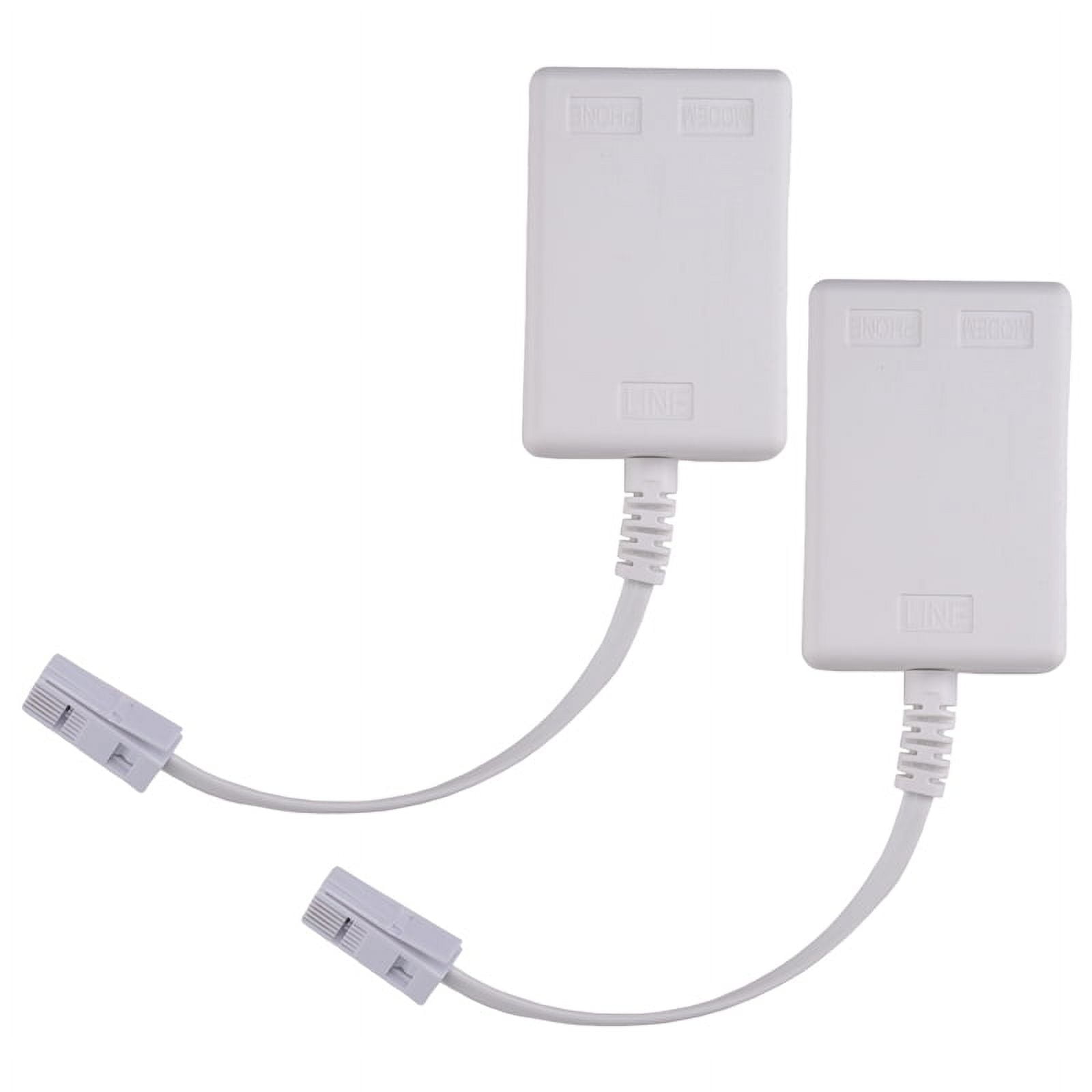 BT Plug To ADSL RJ11 Broadband Internet Microfilter Splitter 2 Pack, BT ...