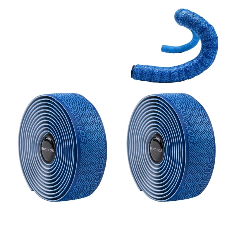 BT Road Bike Handlebar Tapes PU Shock Bicycle Handle Bar Tape W/Bar End ...