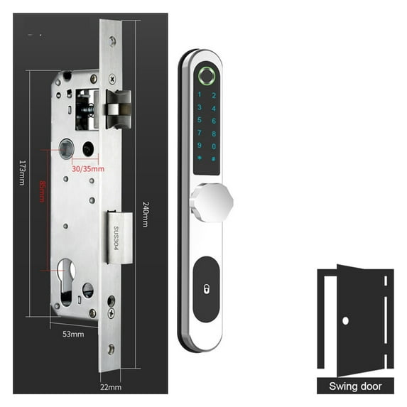 BT Smart lock for Tuya Broken bridge fingerprint lock Biometric ...