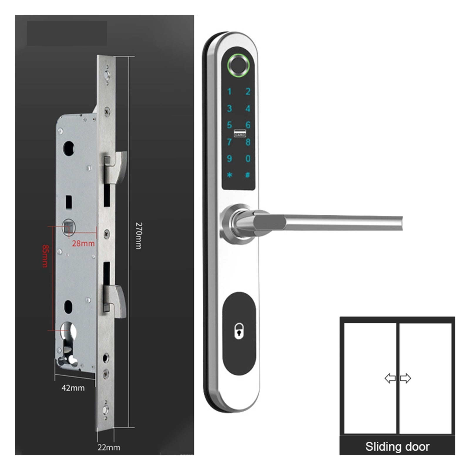 BT Smart lock for Tuya Broken bridge fingerprint lock Biometric ...