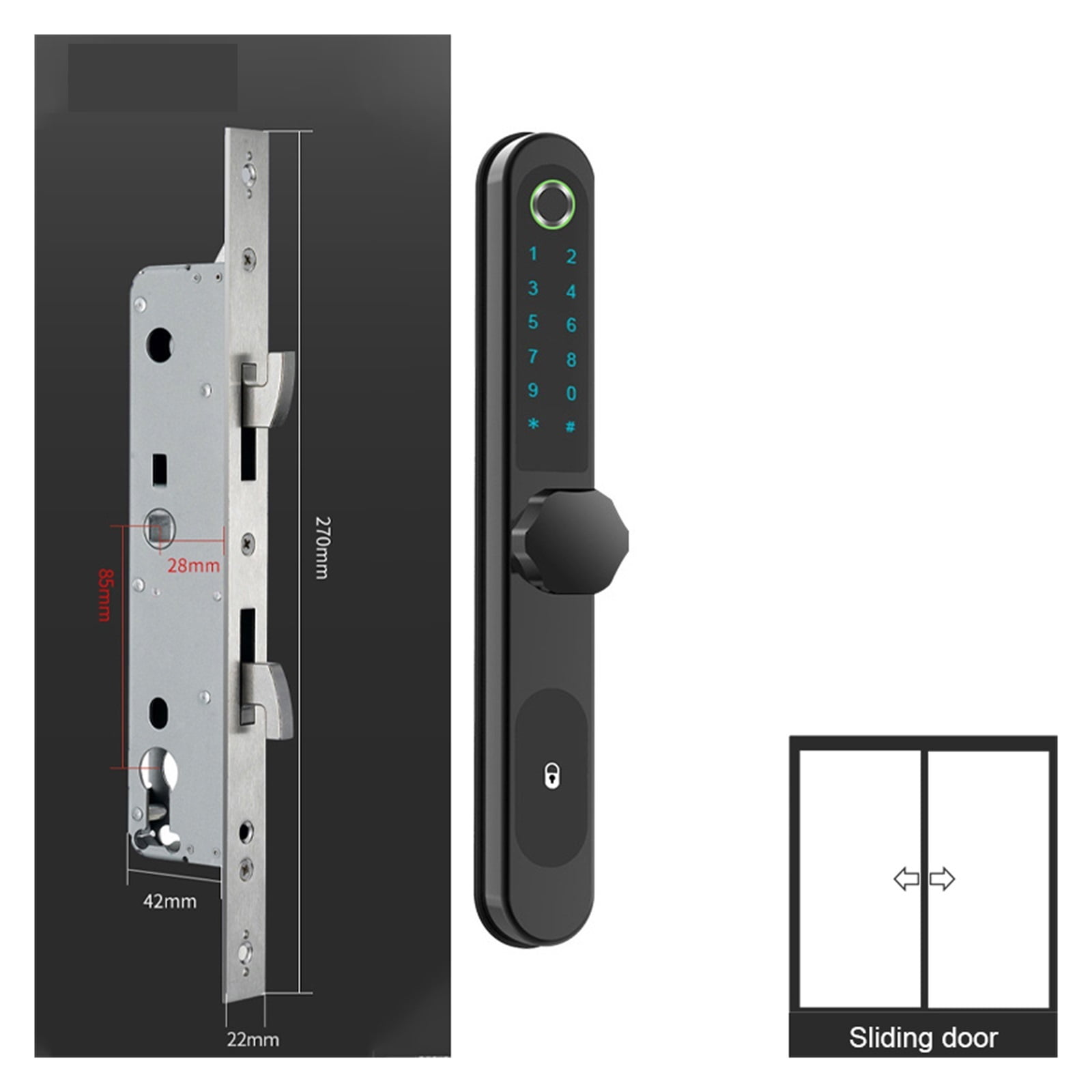BT Smart lock for Tuya Broken bridge fingerprint lock Biometric ...