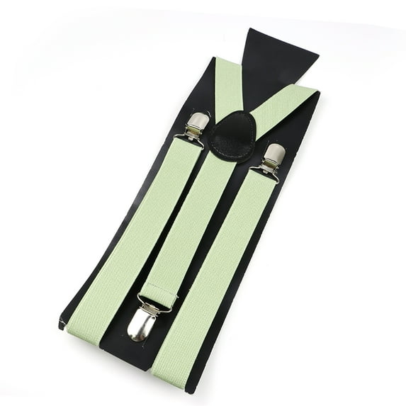BT Solid Color Unisex Suspenders Clip-on Buckle Men Straps Adjustable ...