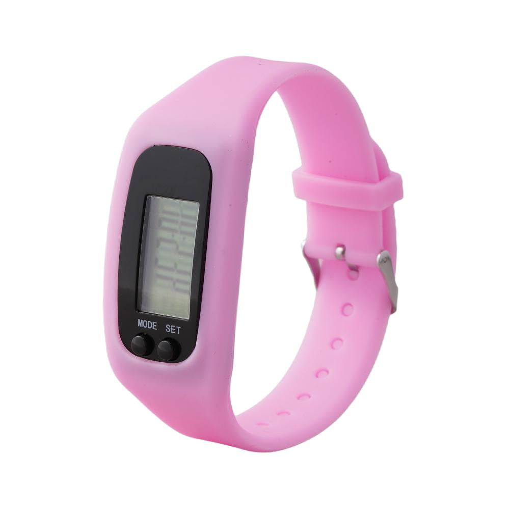 BT Sport Running Silicone Pedometer Calorie Step Counter Digital Watch ...