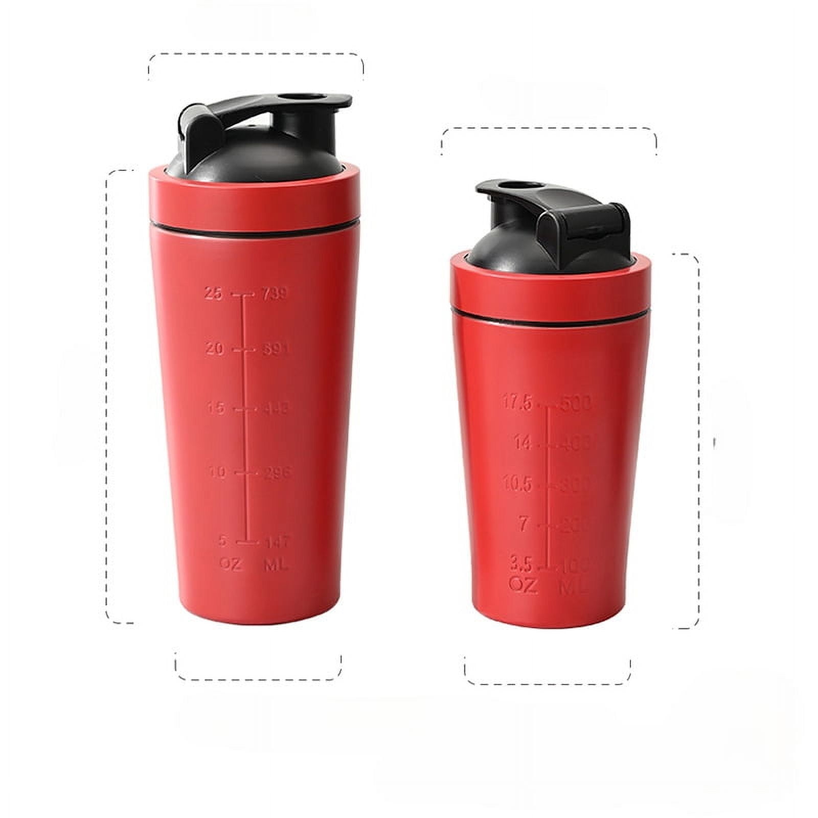 BT Stainless Steel Protein Powder Shaker Bottle with Ball Scale Leak ...