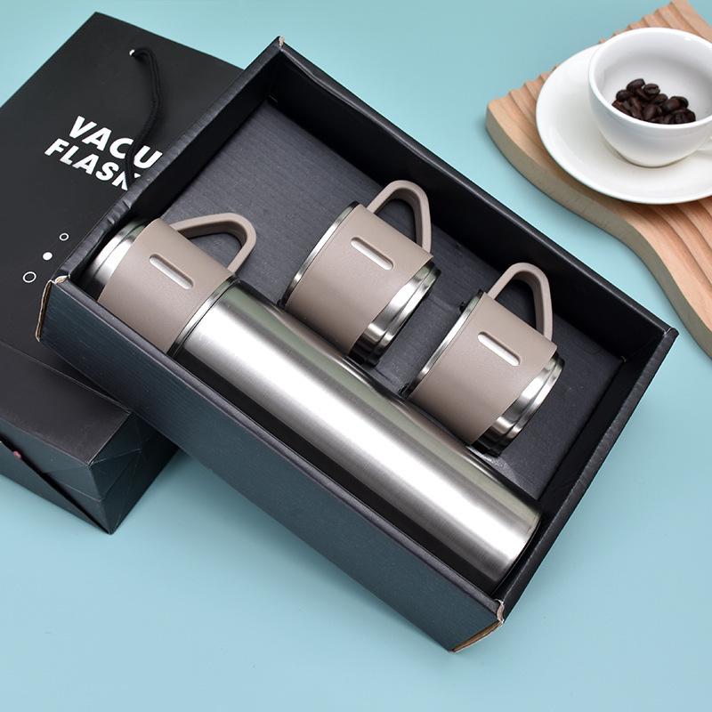 BT Stainless Steel Vacuum Flask Gift Set Office Business Style Thermos ...