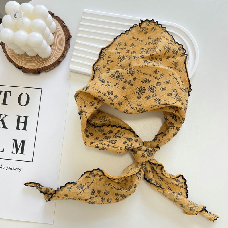 BT Summer Print Flower Neck Scarf Shawl Triangle Hair Head Wrap ...