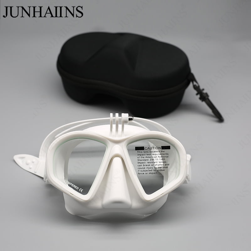 BT Wet Go-pro Mount Low Volume Diving Mask Tempered Glass Freedive Mask ...