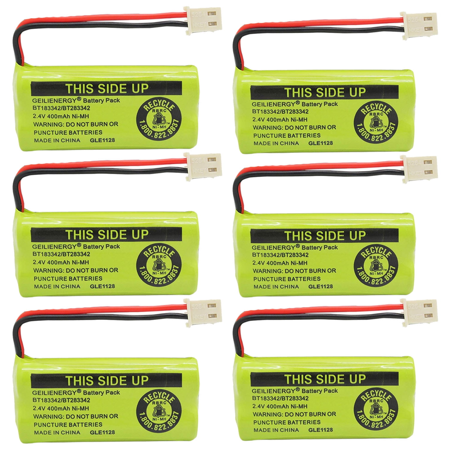 AT&T Vtech Ni-Mh Rechargeable Cordless Phone Battery BT183342/BT283342 ...