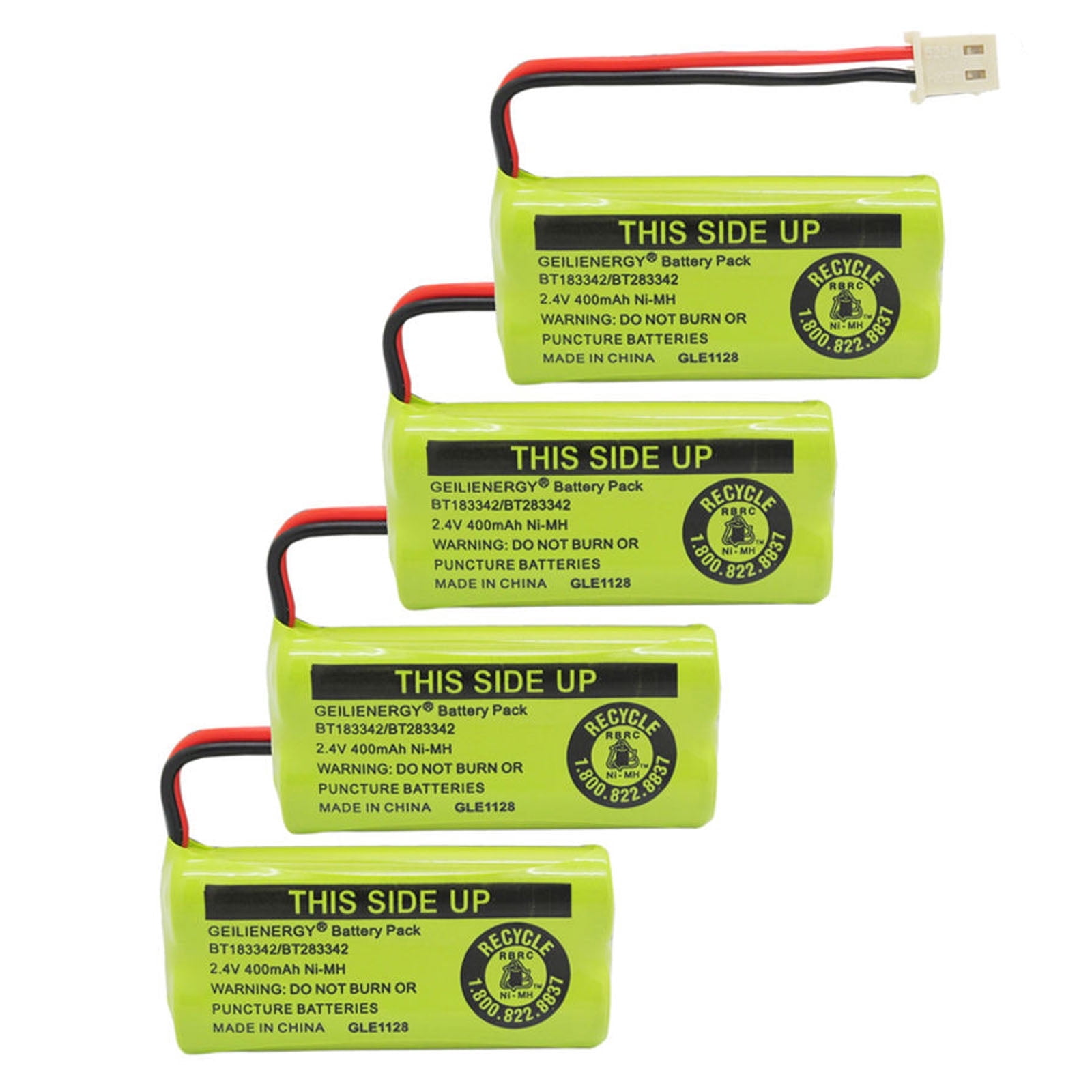 Baobian Cordless Phone Batteries Replacement 2.4V 400mAh NiMH ...