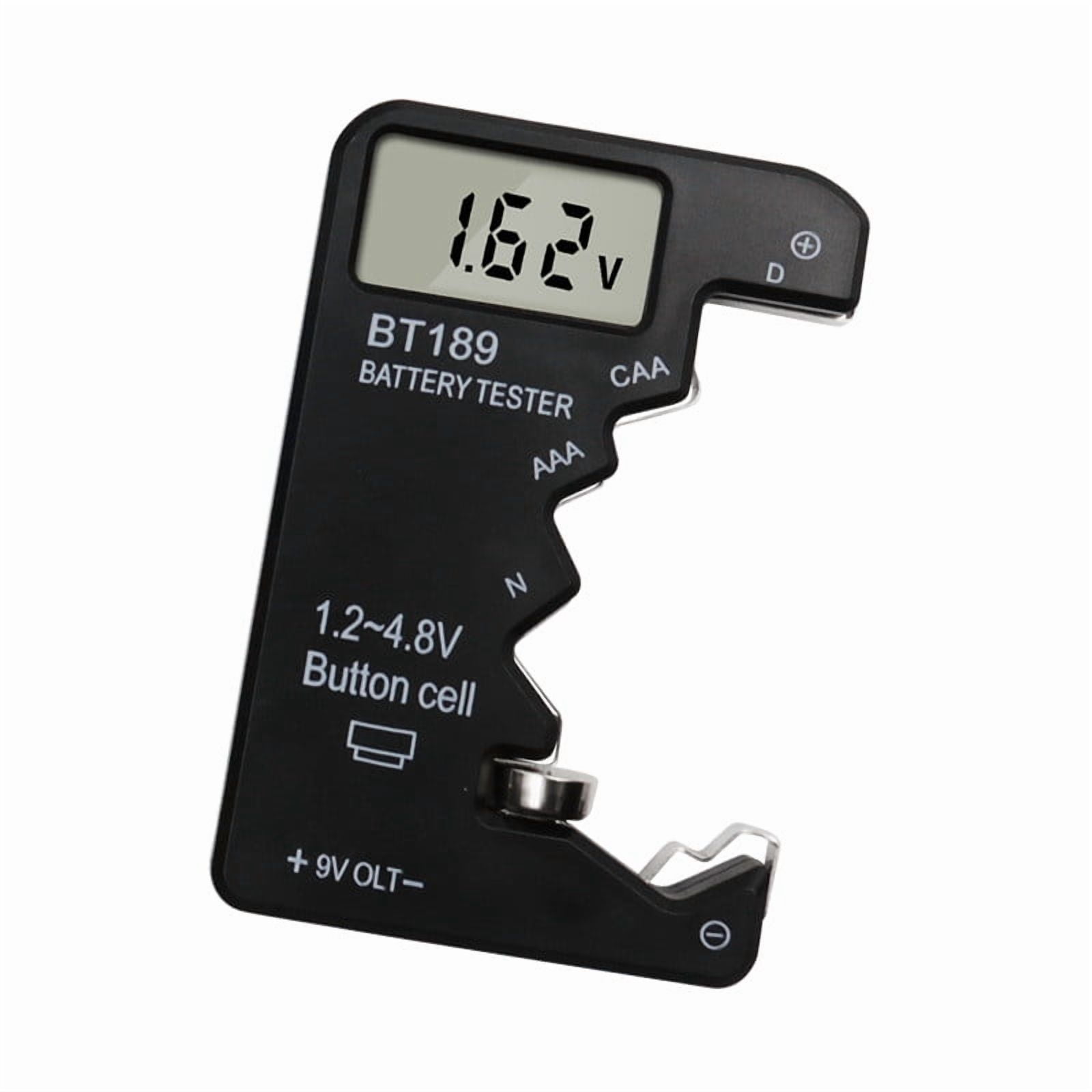 BT189 Battery Tester for AAA,AA,C,D,9V,F,6F22,1.5V/3V Button Batteries ...