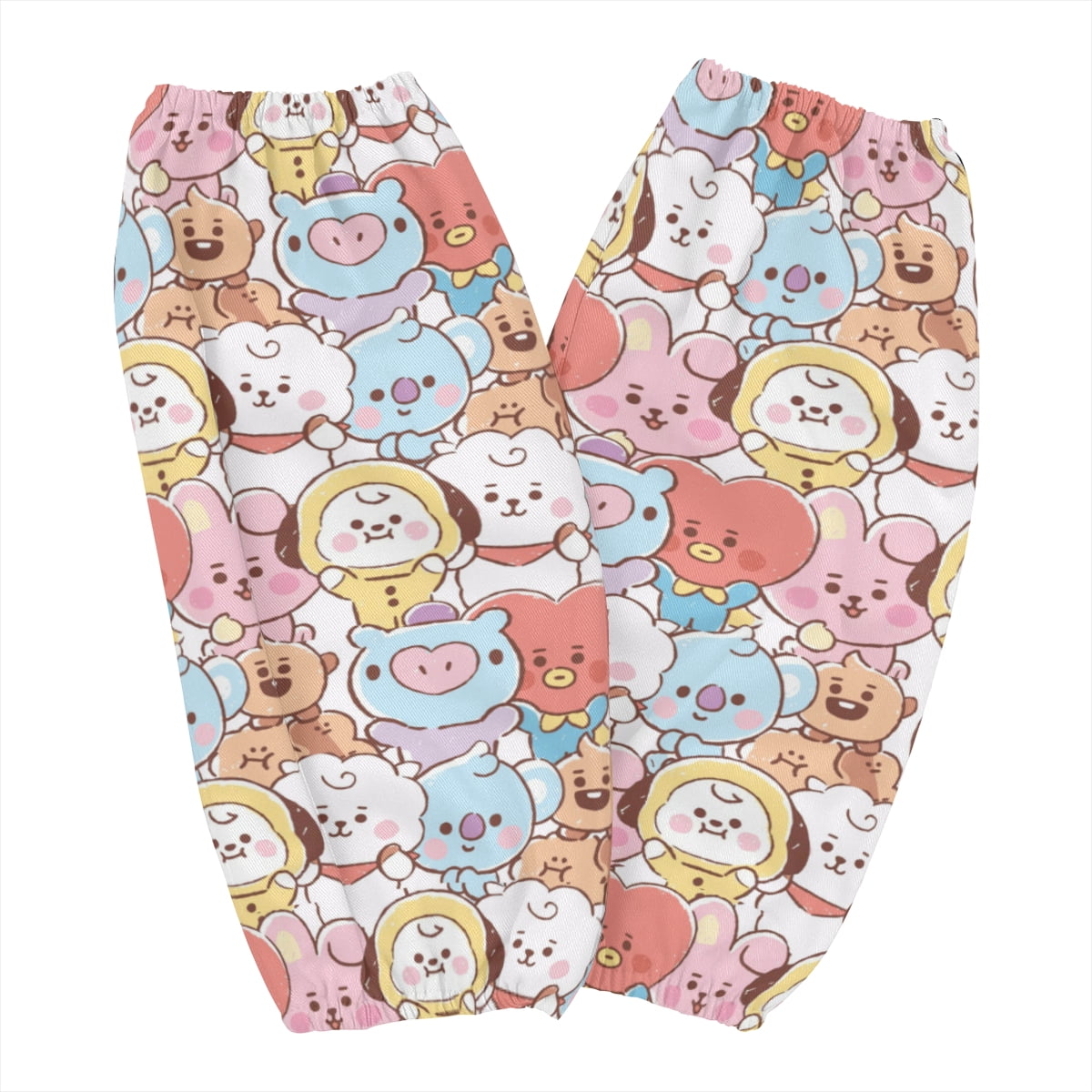 BT21 2 Pairs of Cute Waterproof Sleeves Chore Sleeves Cartoon ...