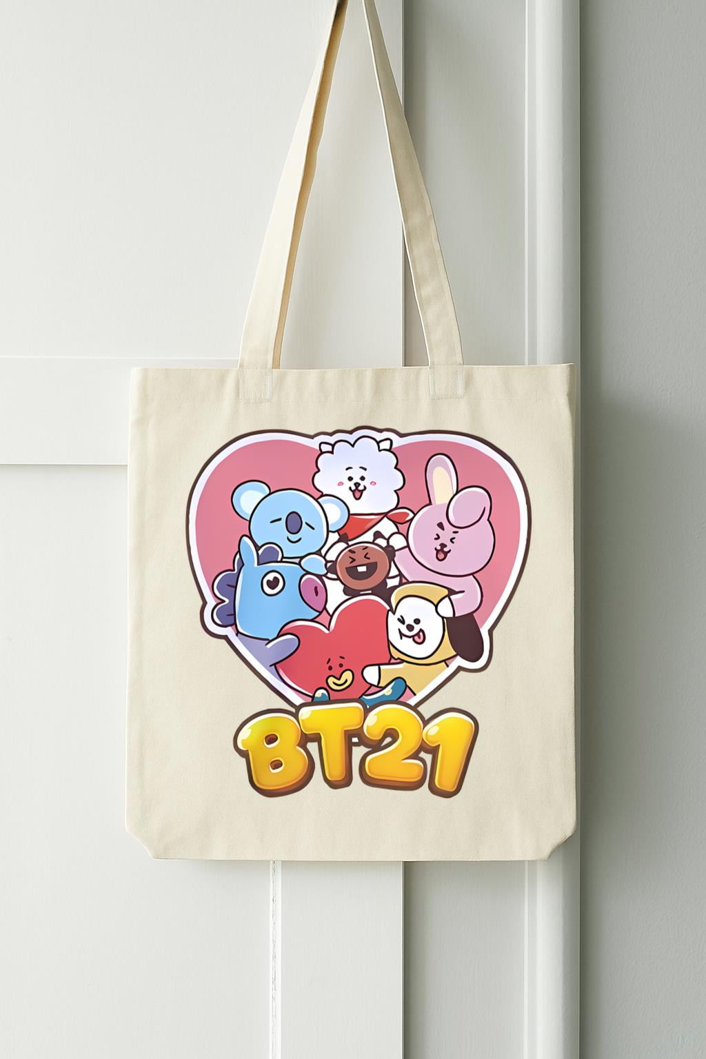 BT21 All Characters Bag, Cute BT21 BTS Bag, Kpop BTS Bag, Bts Merch, Army Gifts, BT21 Tata Mang ...