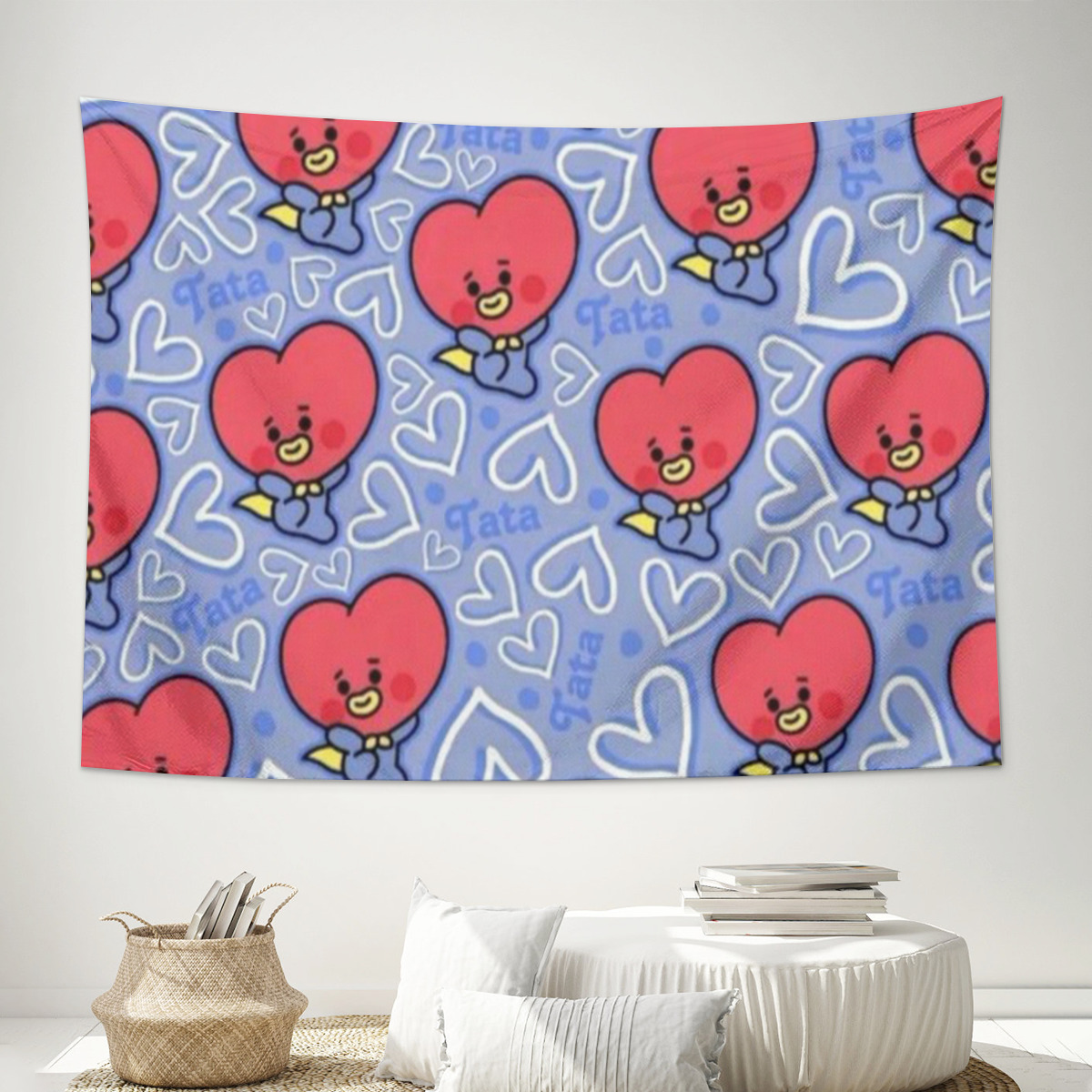 BT21 Anime Poster Tapestry - Large Wall Art Background, Birthday ...