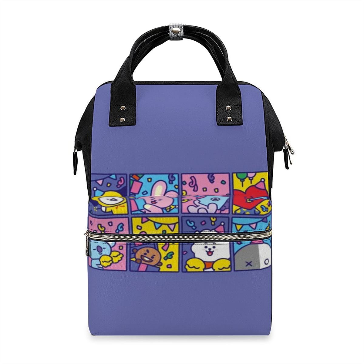 BT21 Baby Diaper Bag Backpack, Large Capacity Waterproof Multi-Function ...