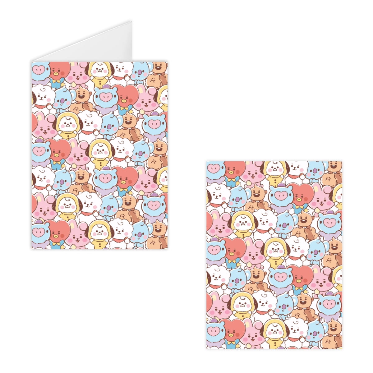 BT21 Cards and Envelopes Greeting Cards with Envelopes Blank Note Cards ...