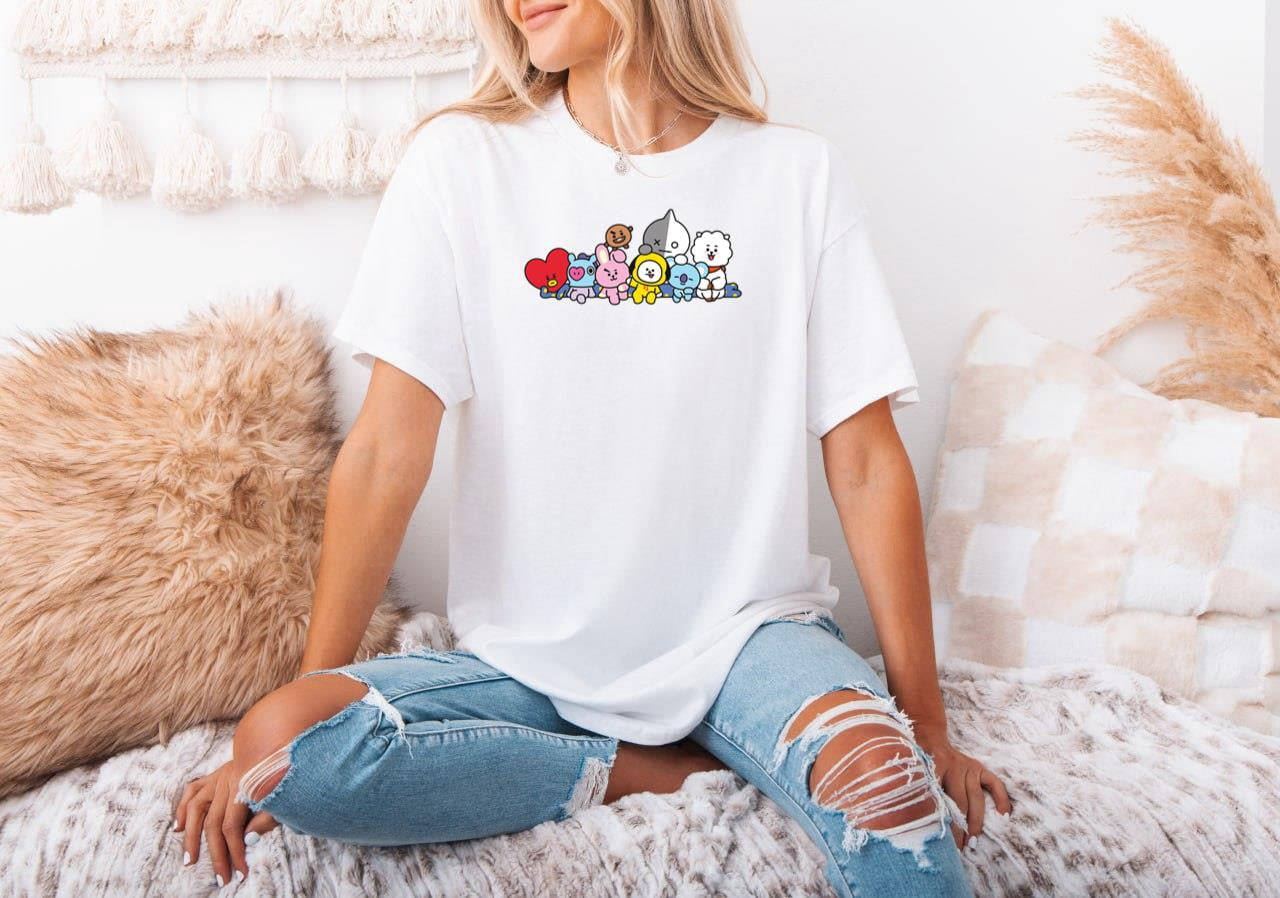 BT21 Characters Korean-Pop BTS Symbol Kpop Army T-shirt, for men ...