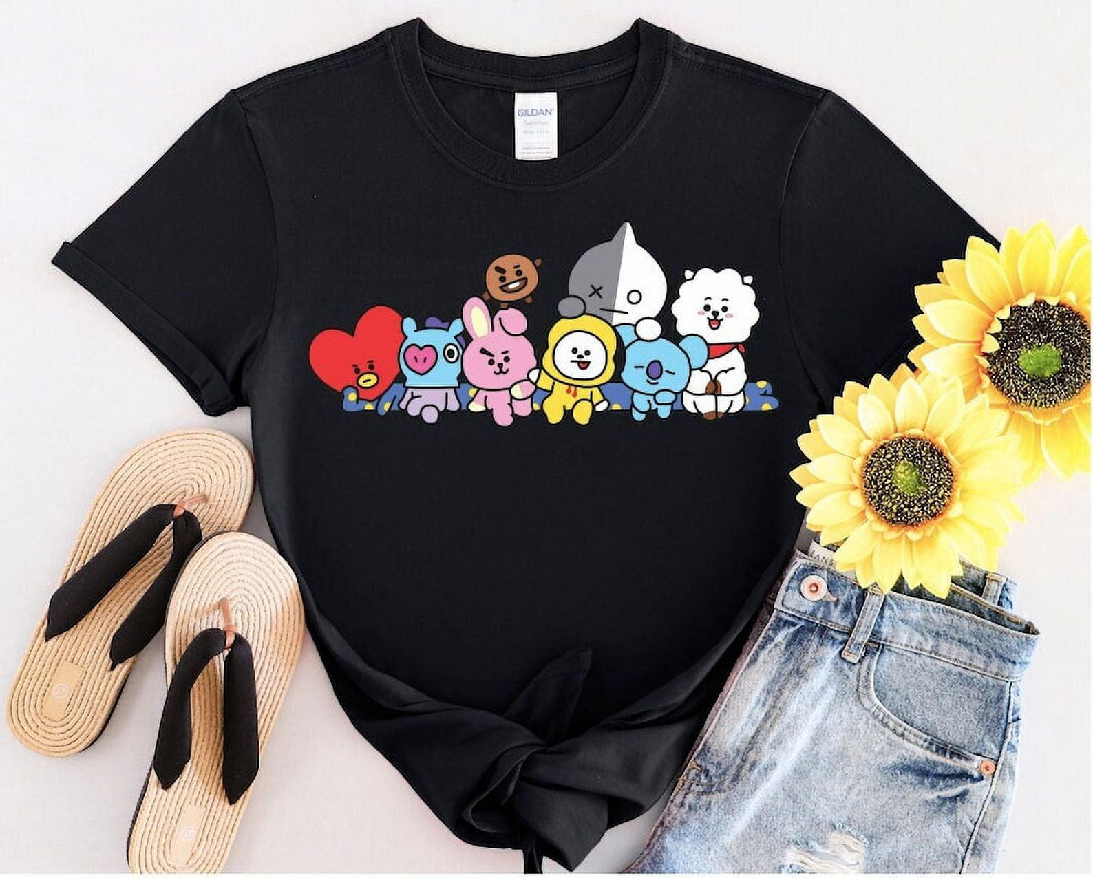 BT21 Characters Shirts,Korean-Pop Shirts,BTS Symbol, Kpop Shirt, Bts ...