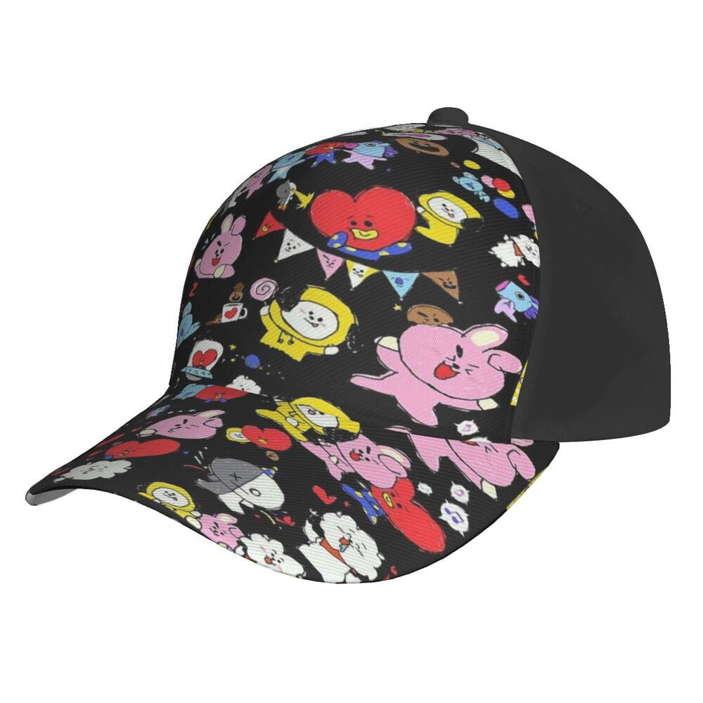 BT21 Cute Adjustable Baseball Caps for Men Women Casquette Fitted Cap ...