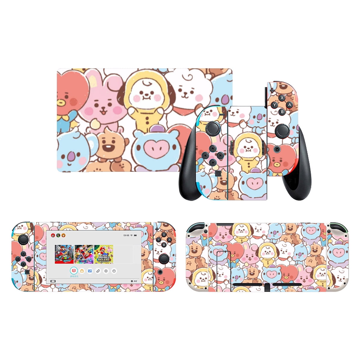 BT21 Game Switch Skin - Anime Cartoon Game Sticker, No Bubble ...